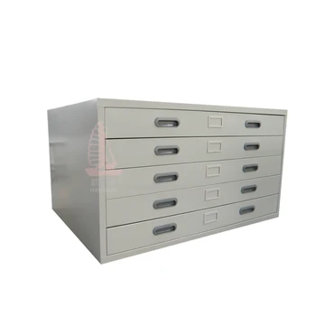 Architectural Plans Engineering Drawings Lockable 5 Drawers Steel Flat ...
