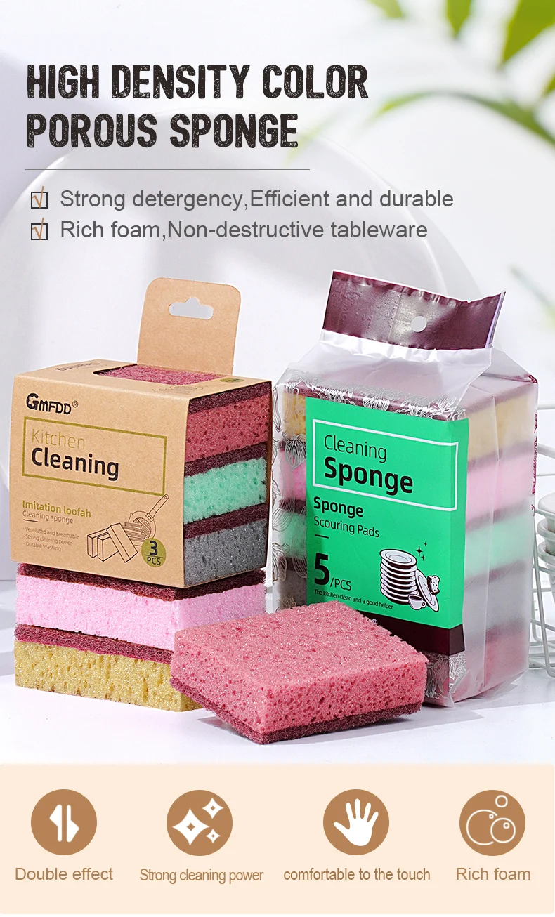 Dish Sponges for Washing Dishes, for Kitchen Sink Scrub Sponges Kitchen ...
