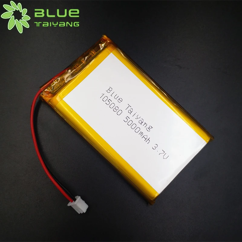 Blue Taiyang 105080 Lipo Battery 18.5wh 3.7v 5000mah Flat Lithium ...