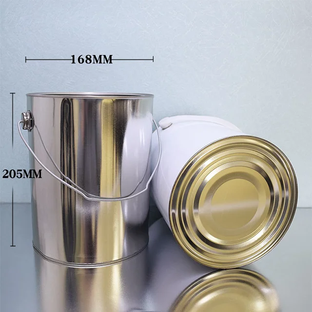 4L Empty Quart Paint Cans with Lever Lids - Metal Paint Cans