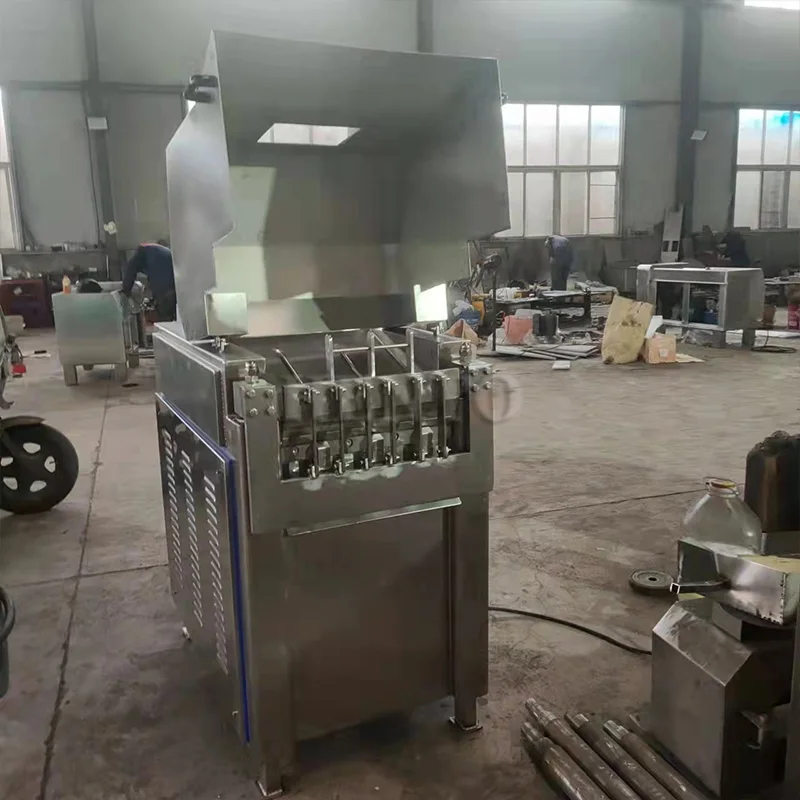Advanced Structure Frozen Meat Dicer / Frozen Meat Block Cutting ...