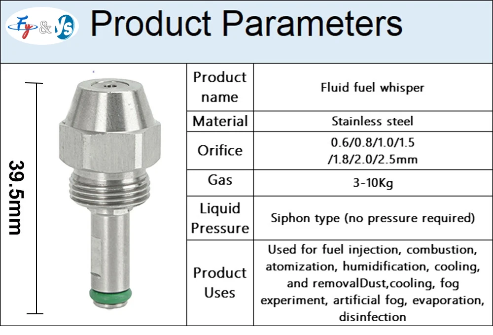 YS Waste Oil Burner Nozzle Steel Siphon Cone Spray Jet Diesel Heavy Oil ...