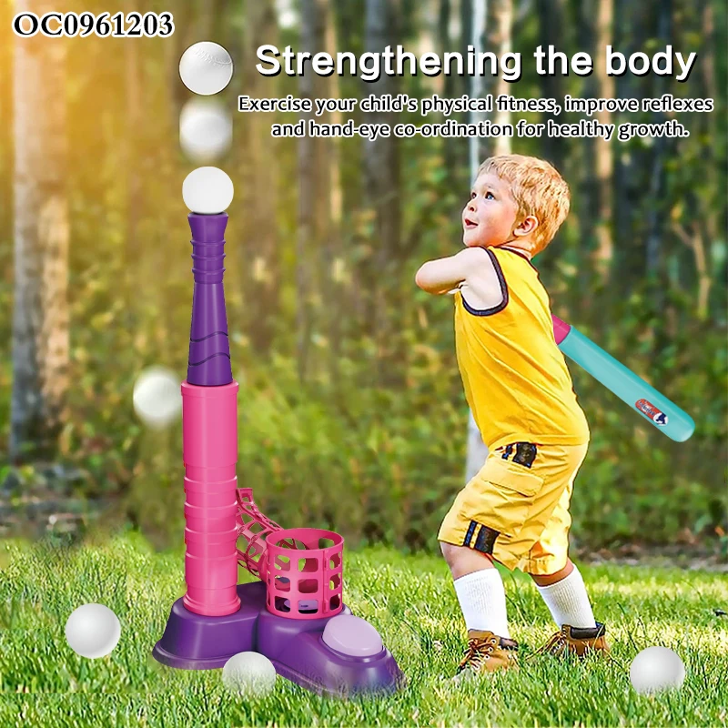 Outdoor Plastic Foot Pedal Launcher Sport Custom Baseball Toy Play Set ...