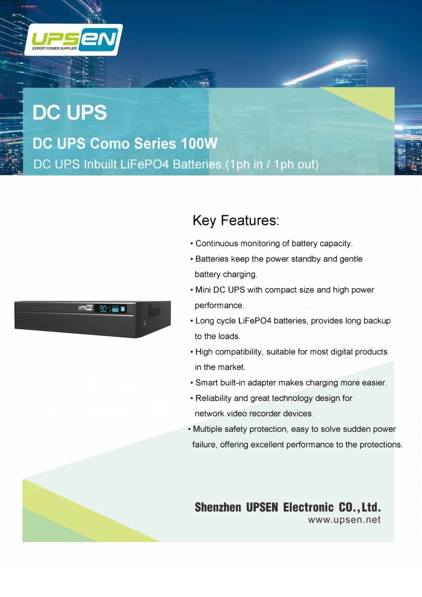 Mini UPS with 12V, 9V, 5V Outputs - 24000mah Lithium Battery