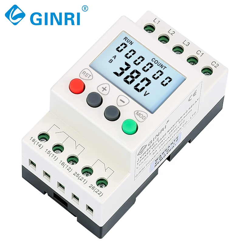 3 Phase Voltage Monitor Relay JVR800-2 3 Phase Voltage Monitoring Relay ...