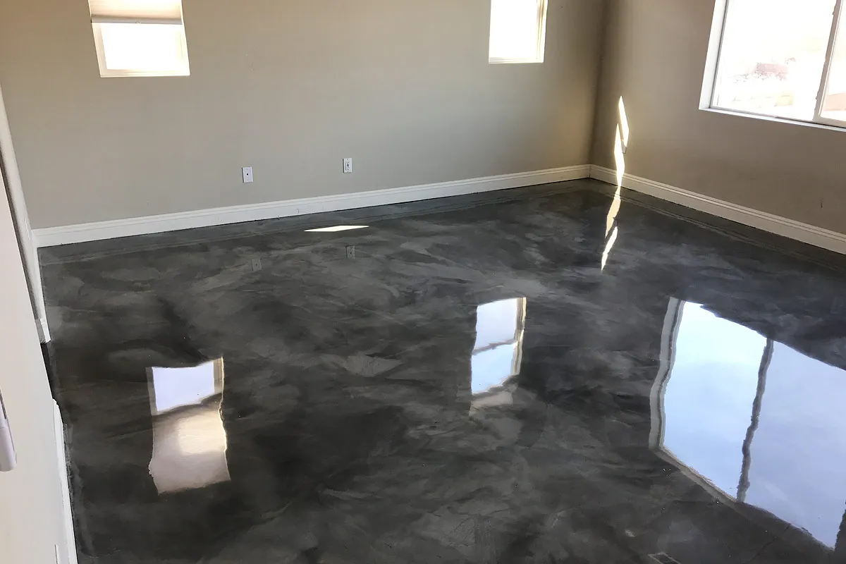 Yellow Gold Metallic Epoxy Floor Coating Kit - Durable, Waterproof ...