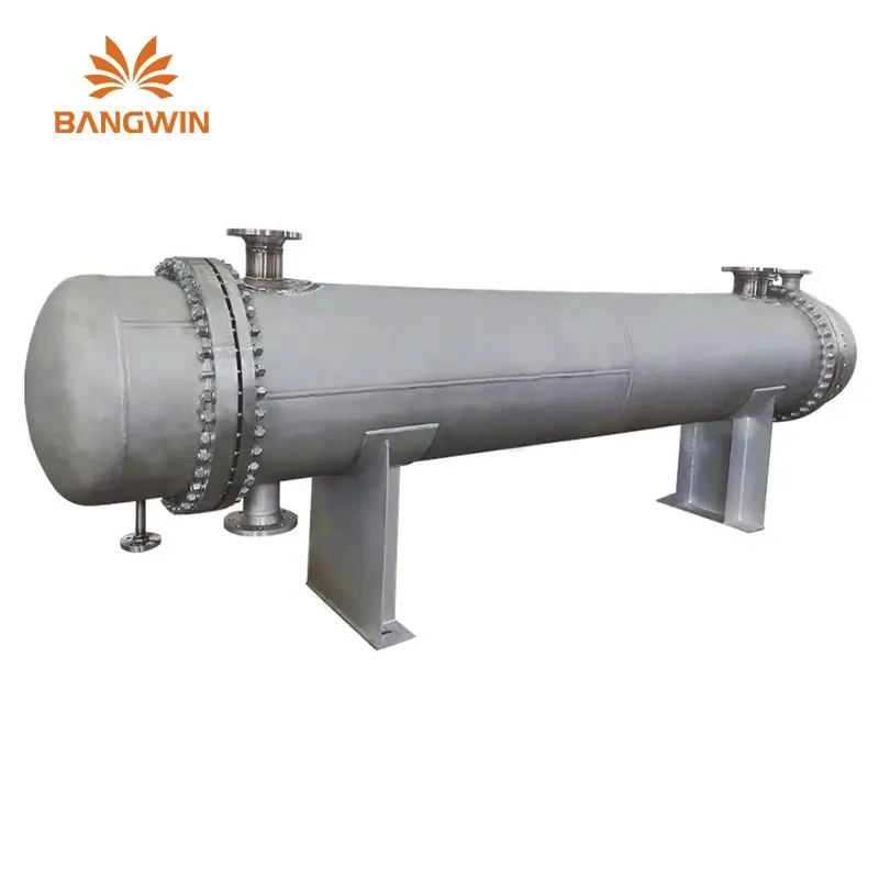 Asme Certificate Titanium Double Pipe Condenser Shell And Tube Heat ...
