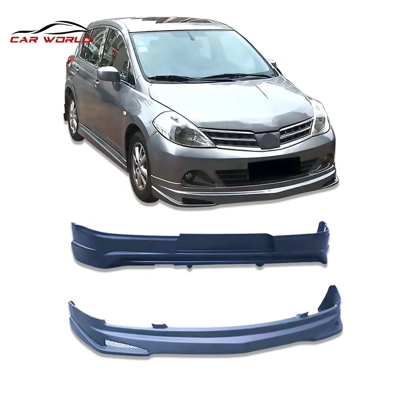Car Body Kits for nissan tiida 2008 2009 Front Lip Side Skirt Rear Lip ...