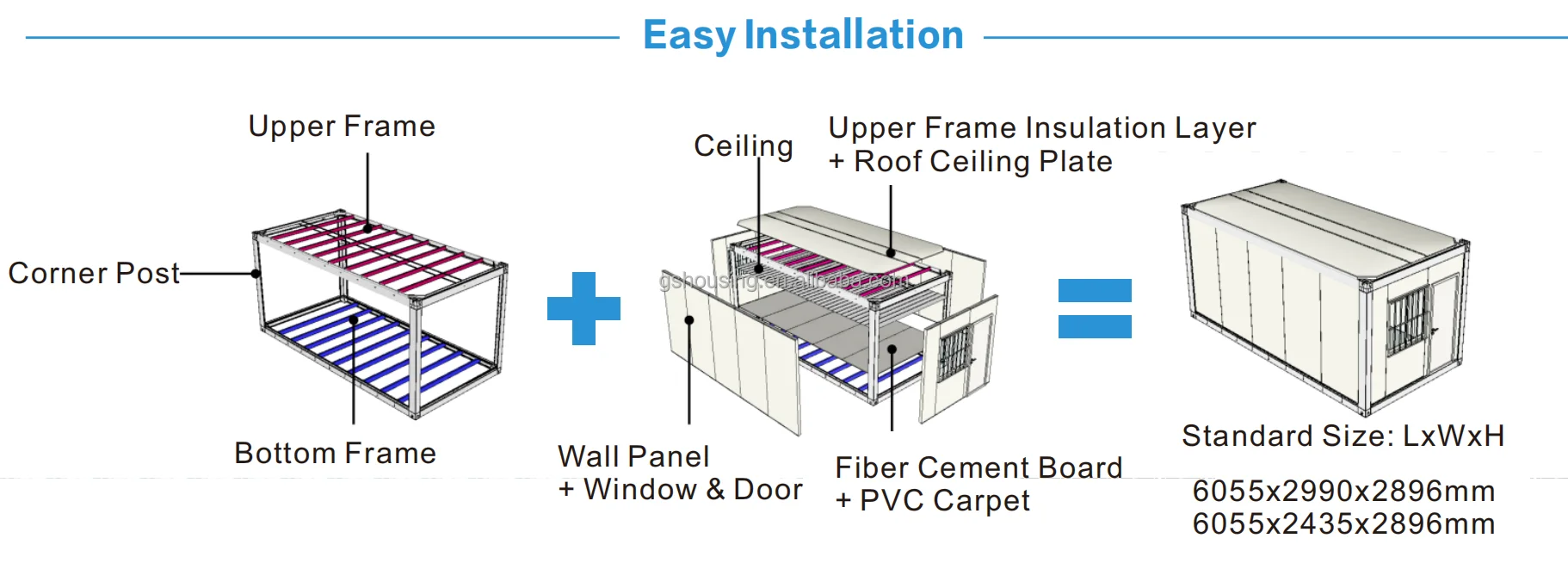 GS Housing Fully Assembled Mobile Ready-Made Prefabricated Container ...