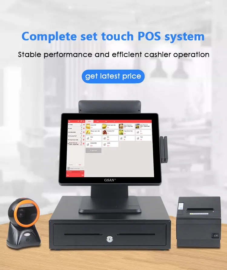2G /16G Android 11 Pos 15.6 Inch Touch Screen All in One Pos System ...
