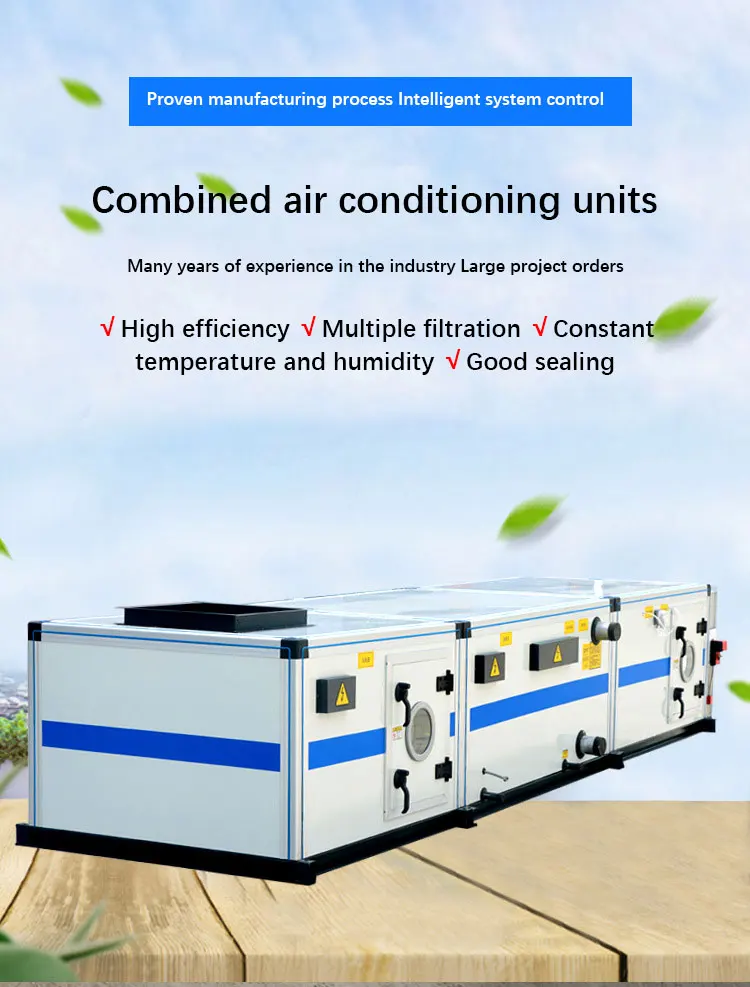 Industrial Central Air Conditioner Clean Room Air Handling Unit Coil ...