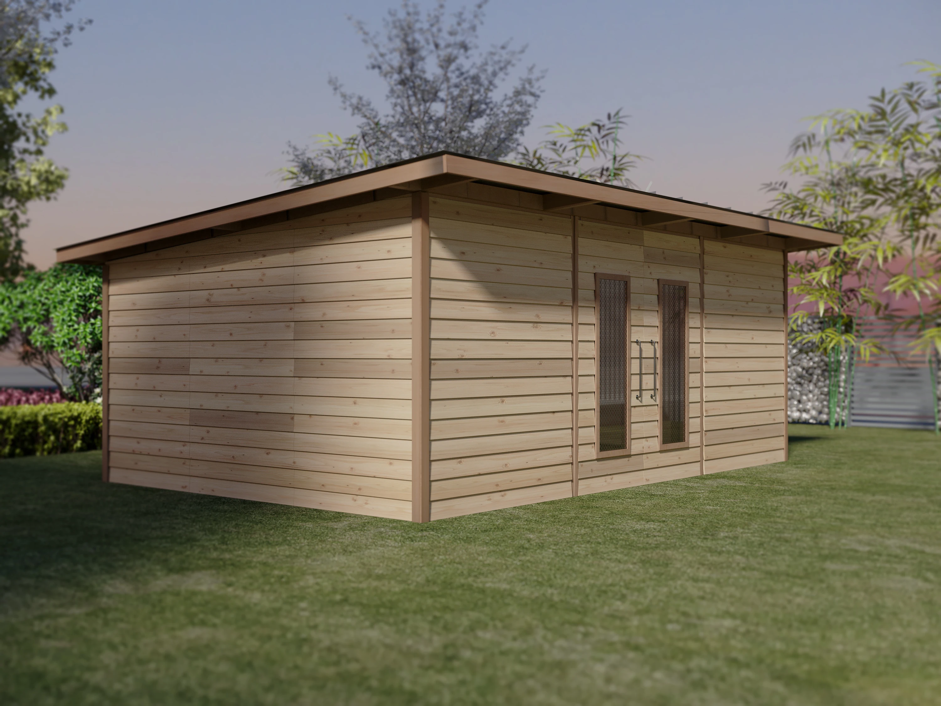 12ftx16ft Beautiful Prefab Wood Storage Sheds Log Wood Cabin House ...