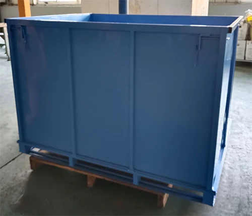1100kgs Collapsible Lockable Industrial Steel Pallet BOX