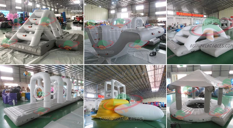 Adults Sport Aqua Water Fun Park Game Inflatable Floating Aqua Park ...