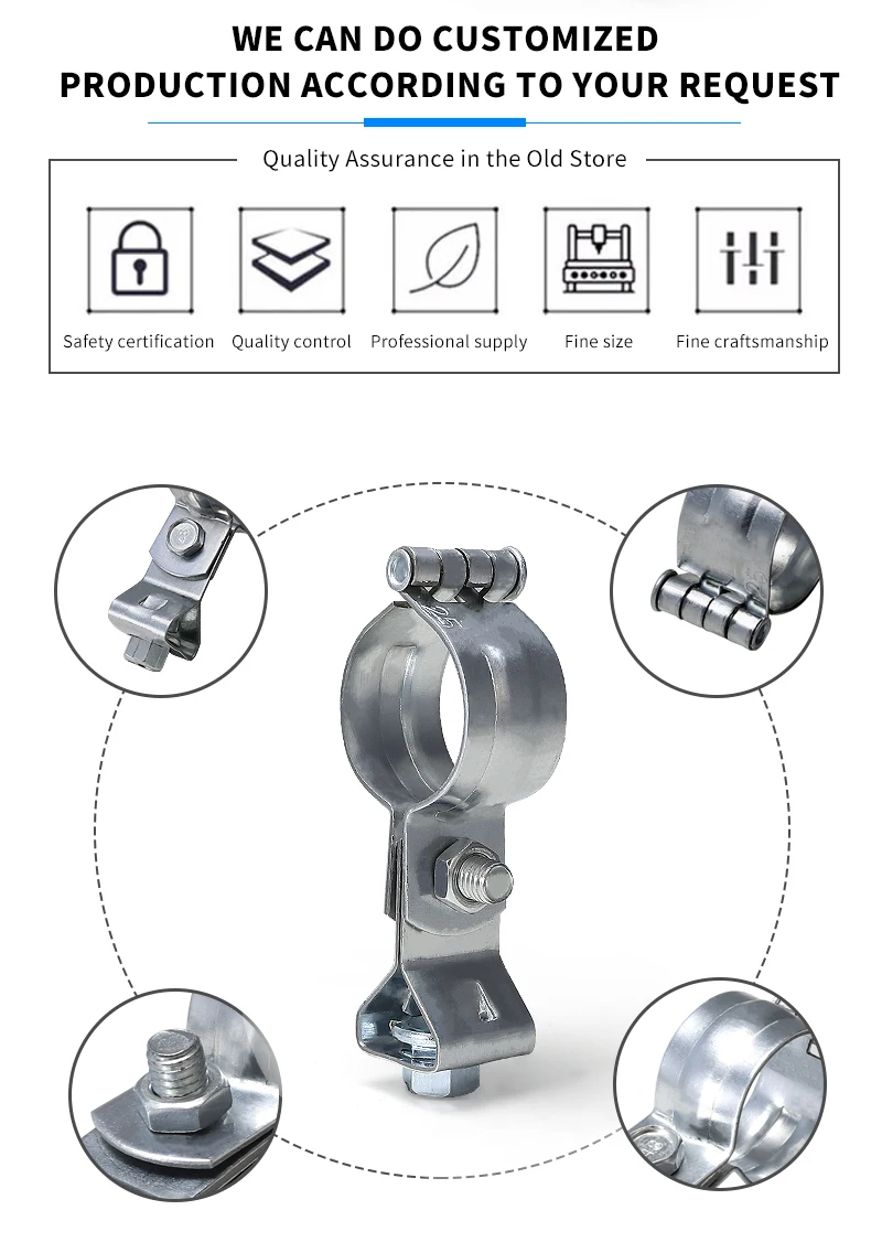 Pipe Hanger Cast Iron Pipe Clamp Clips Stainless Steel Clamp Steel ...