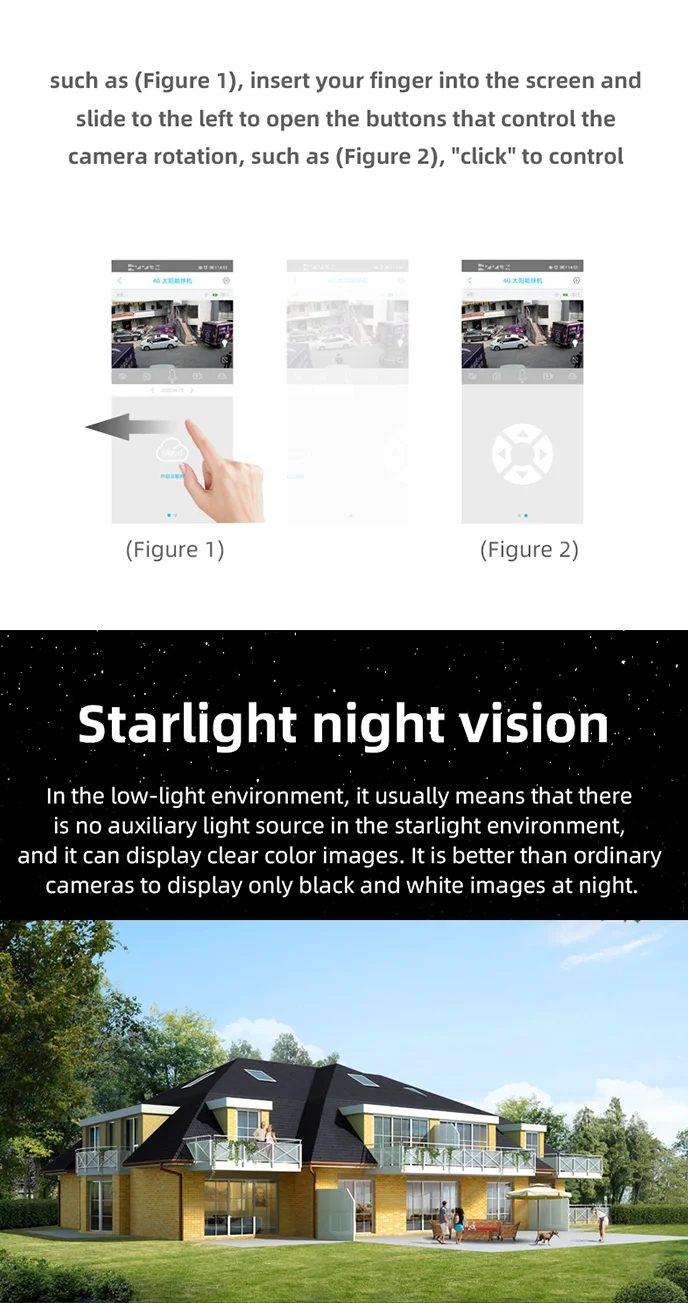 New 1080P 4MP HD Security IP Camera Solar Wifi Wireless PTZ CCTV ...