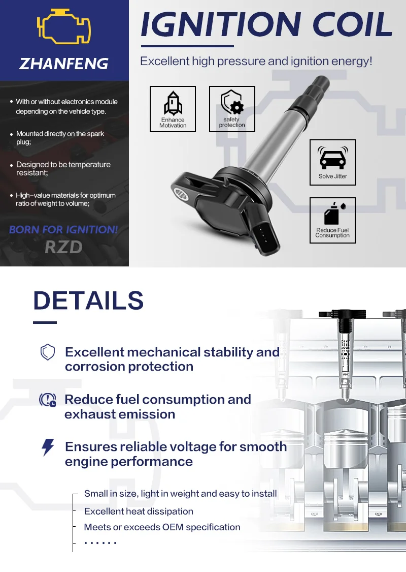 Auto Parts Ignition Coils 27301-2b010 90919-02240 90919-02258 22448-ed000 036905715g For Toyota ...