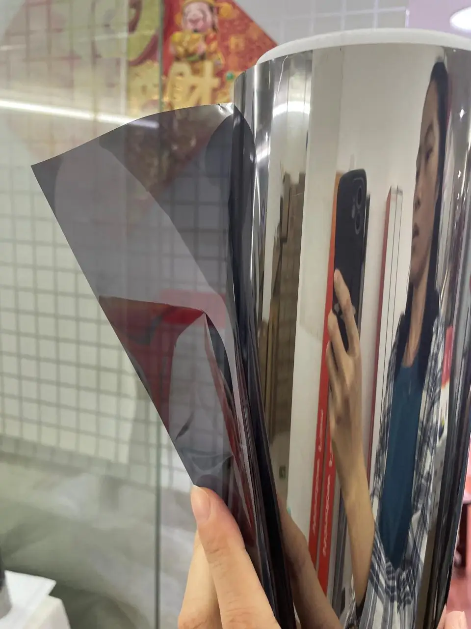 Solax Brand Black Chrome BC10 Window Tint Film - Heat Control & Privacy