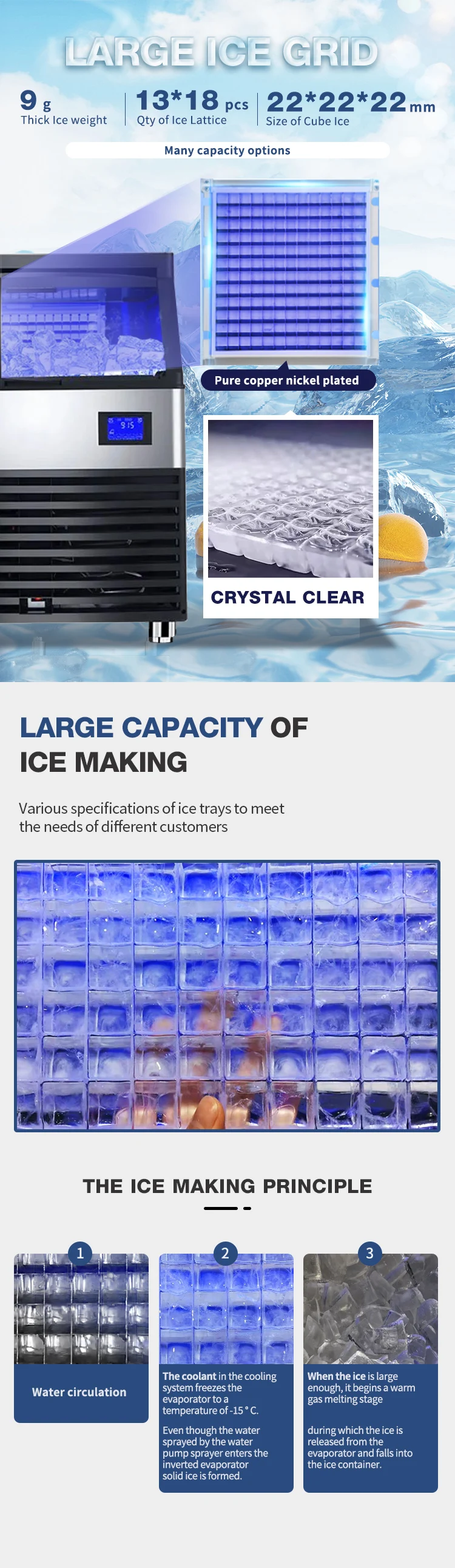 High Productivity Commercial Ice Maker - Efficient & Reliable