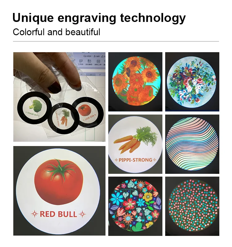 One-two-three-full Colour Logo Gobo for UV Laser Engraving