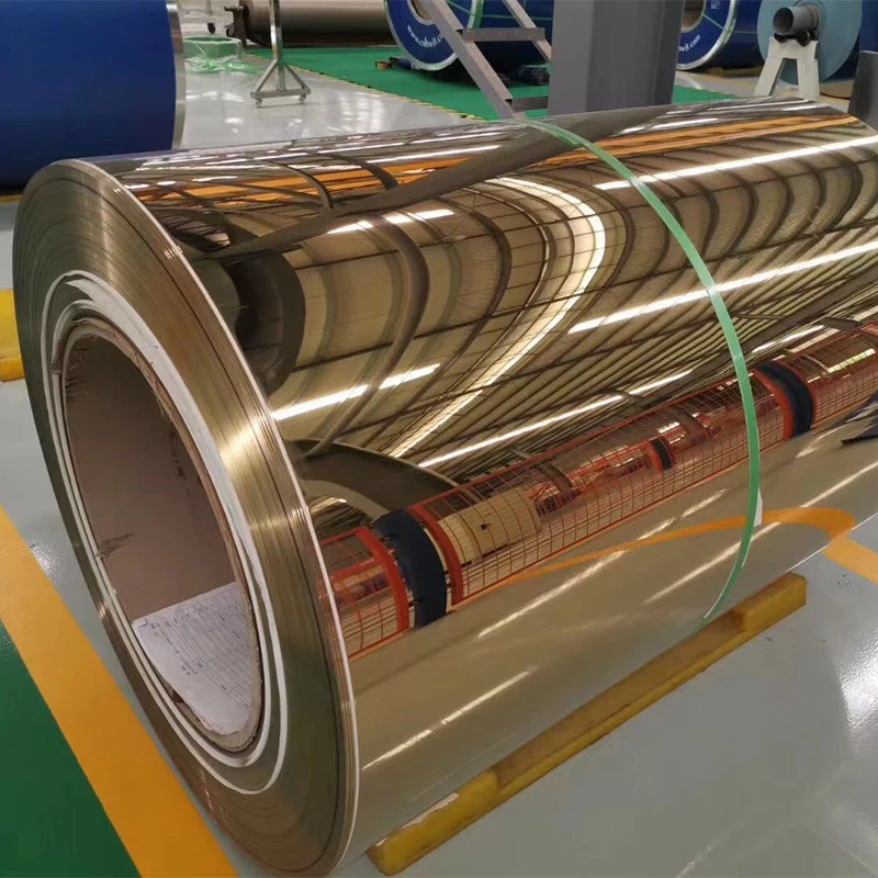 Ss Golden Sheet Hairline Mirror Titanium Coated Finish Gold Color ...