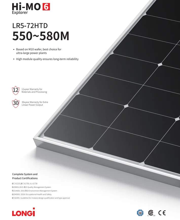 Longi Good Solar Panel 550w 560w 570w 580w Koodsun Mono Solar Panel ...