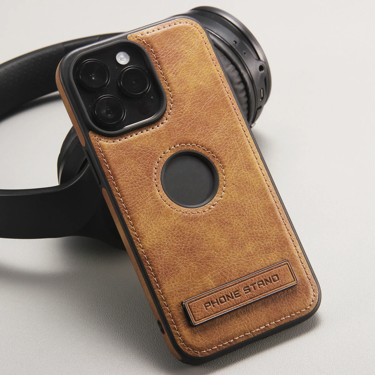 Business Style Leather Phone Case for Iphone 16 Pro Max