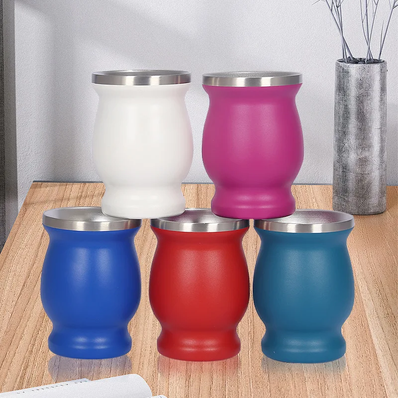 Traditional Yerba Mate Starter Set Mate Gourd Cup with BPA Free Lid ...