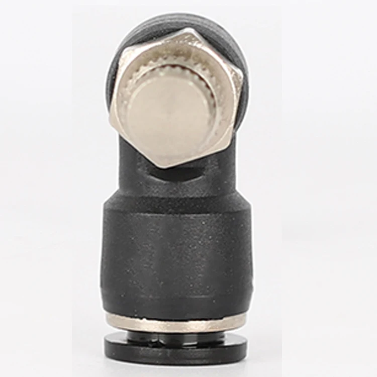 Sl Series Brass Plastic One Touch Quick Connect Tube Hose Elbow Pneumatic Fitting Air Flow Speed ...