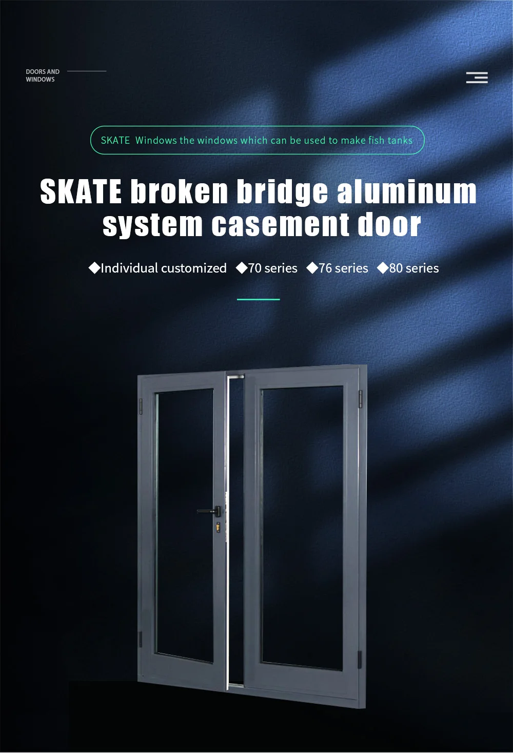 America Standard Producing Thermal Break Aluminium Tempering Glass ...