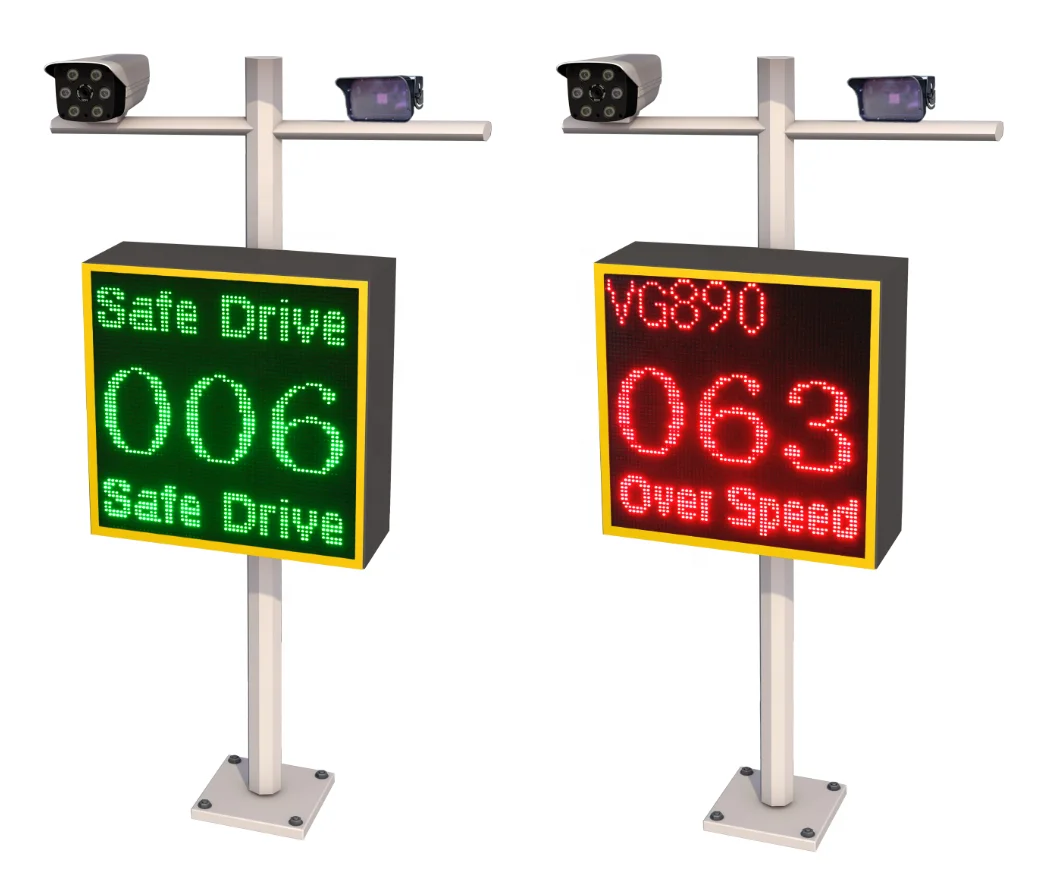 LPR Radar Speed Limit Sign with IP54 Waterproof & OEM Options