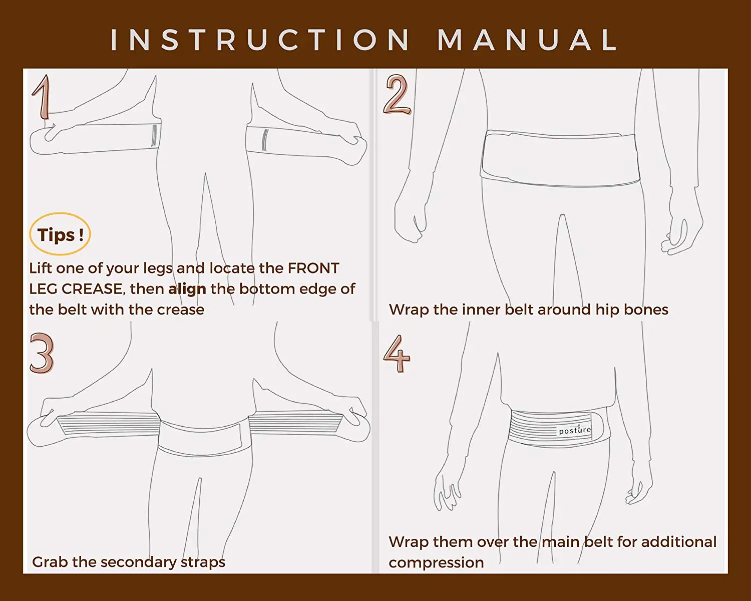 Sacroiliac Si Joint Hip Belt Sacroiliac Girdle Support Belt Low Back ...