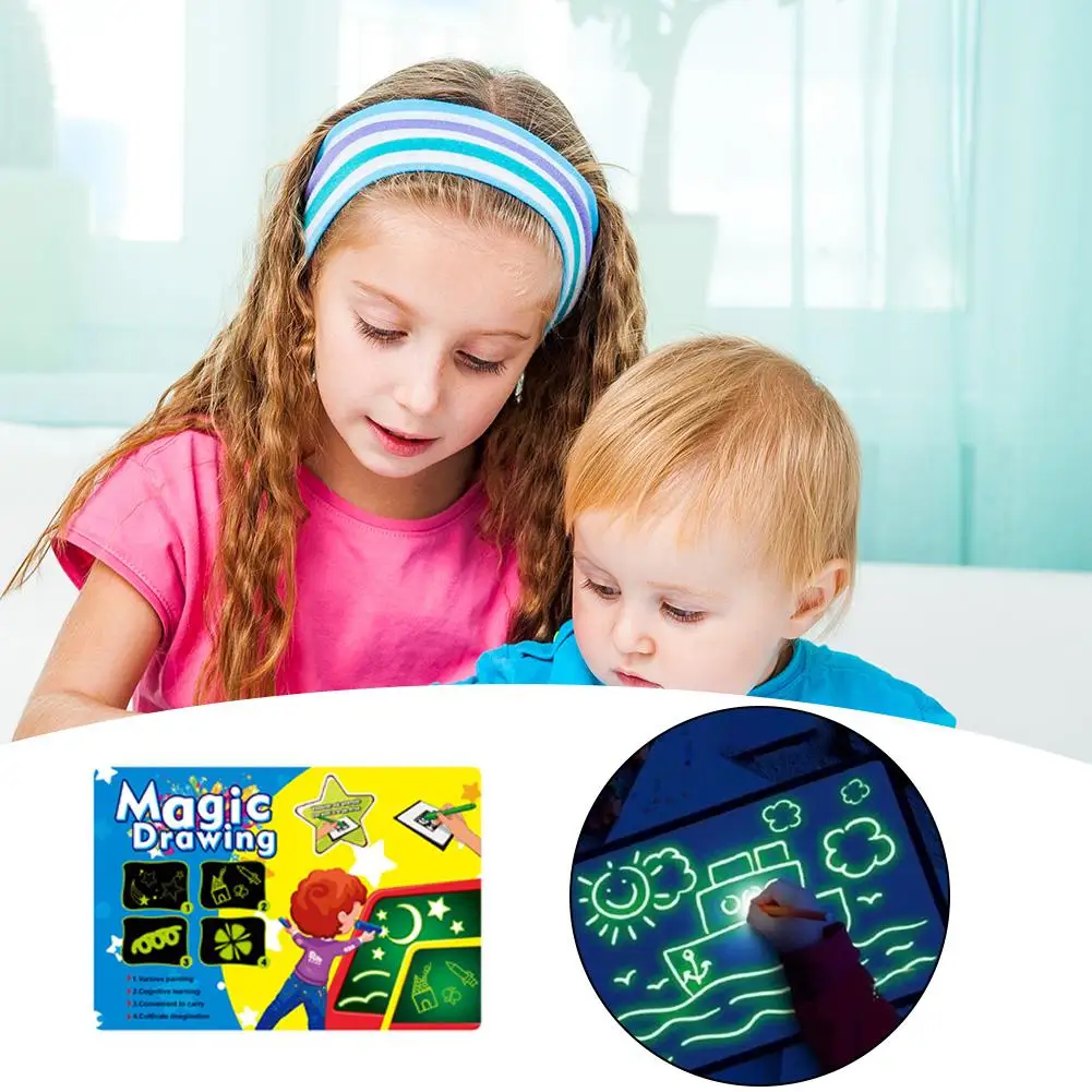 A3 A4 A5 Led Night Light Drawing Board Graffiti Doodle Drawing Tablet ...
