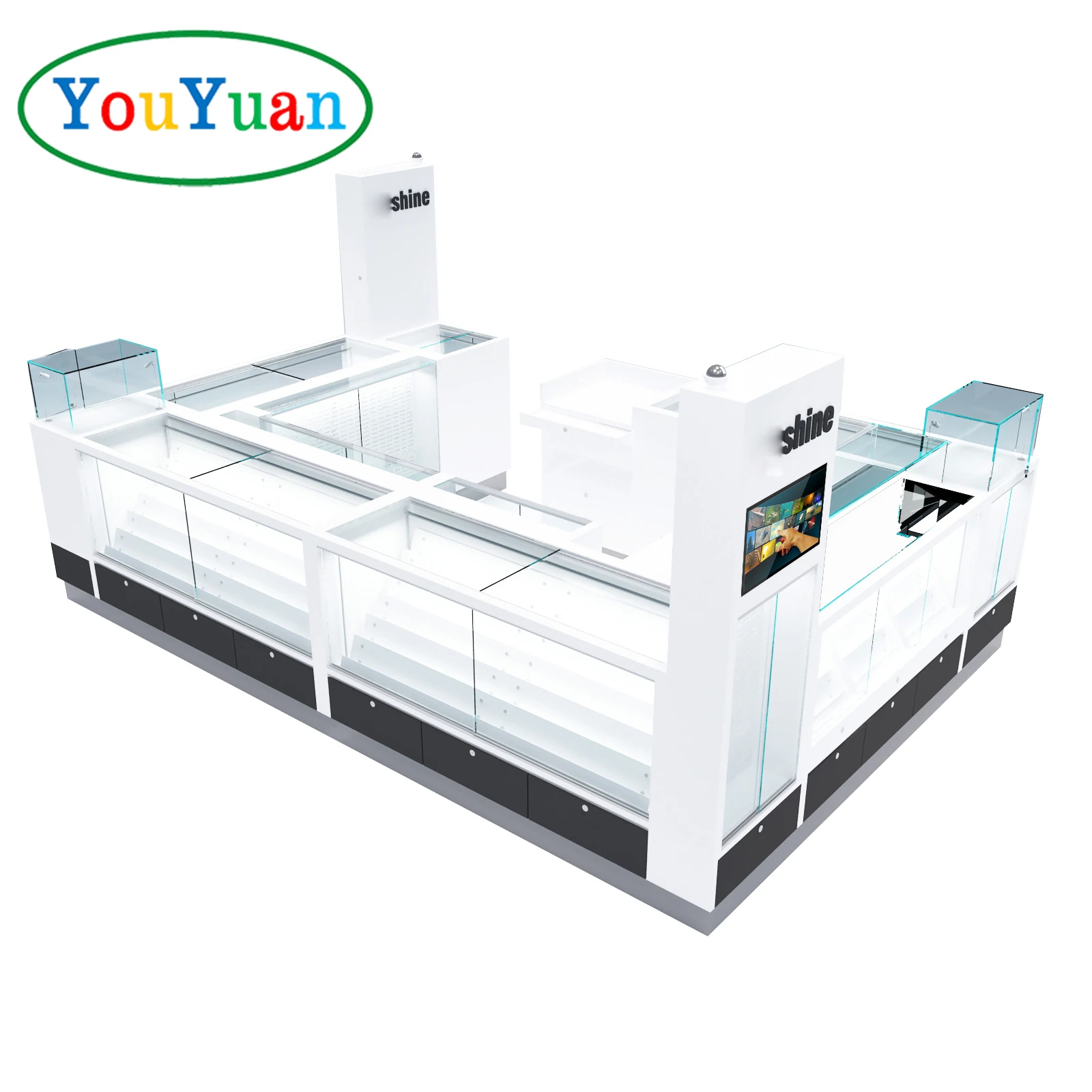 Shop Counter Table Design to Display Mobile Phone Glass Display Counter ...