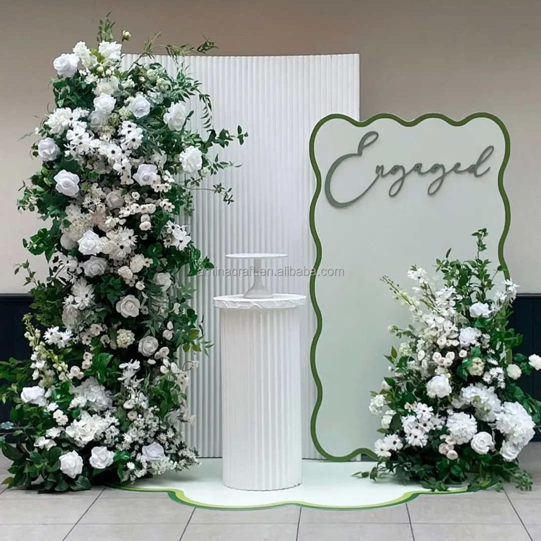 Amina Craft Elegant White Stage High Quality Event Pvc Backdrop For ...