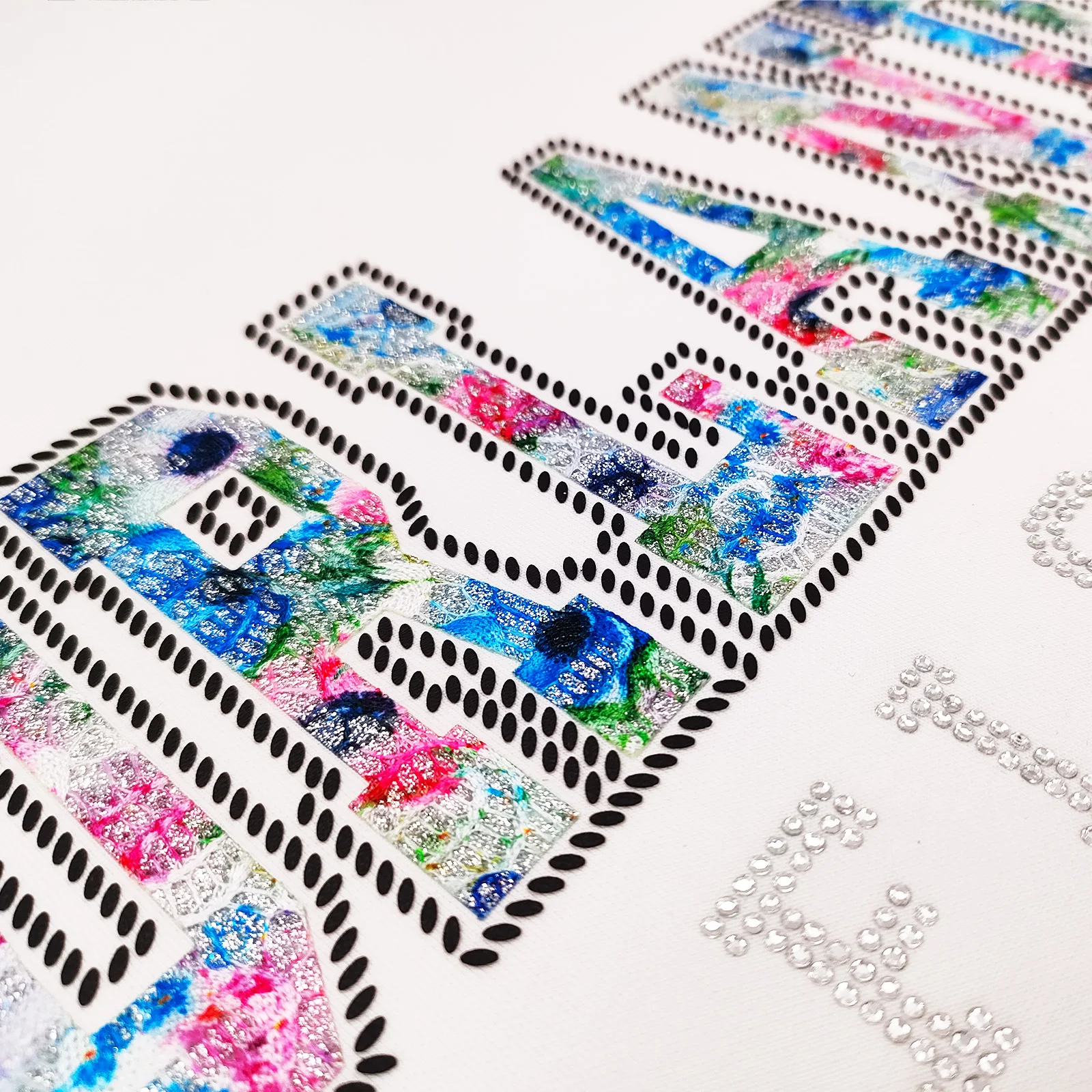 Eyd Factory Stock Heat Press Puff Pu Vinyl Rhinestone Heat Transfer ...