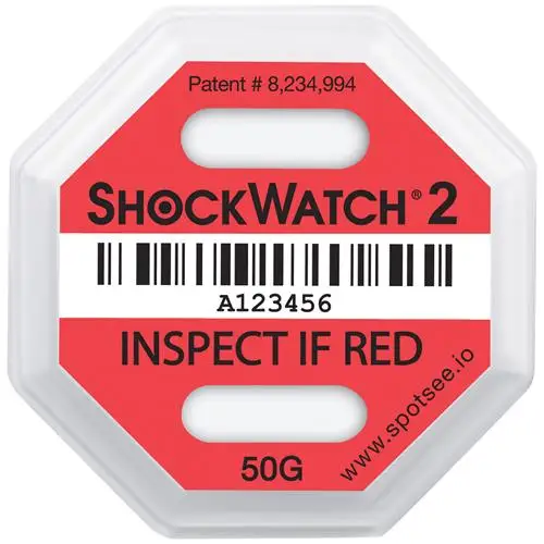 Shockwatch2 Indicator Stickers - Reliable Shock Monitoring