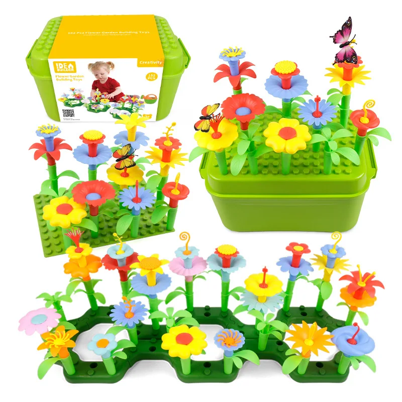 Soli Flowers Stacking Learning Games Stem Toy Gardening Pretend Gift ...