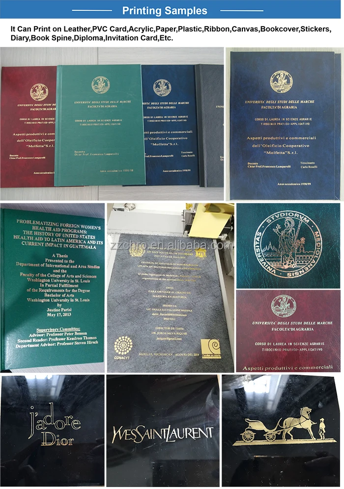 Automatic Desktop Digital Gold Foil Express Flatbed Hot Foil Printer