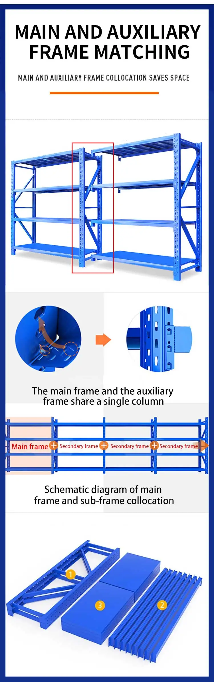 Iso/ce Certified Warehouse Pallet Rack Heavy Duty Cold Rolled Steel ...