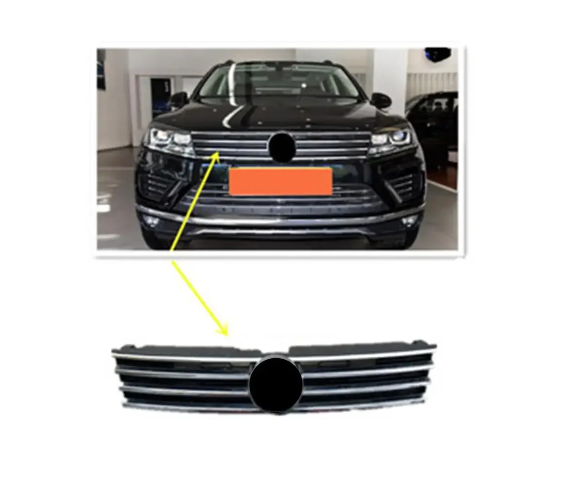 Front Bumper Grill Mask Radiator Grille For Volkswagen Touareg 2016-18 ...