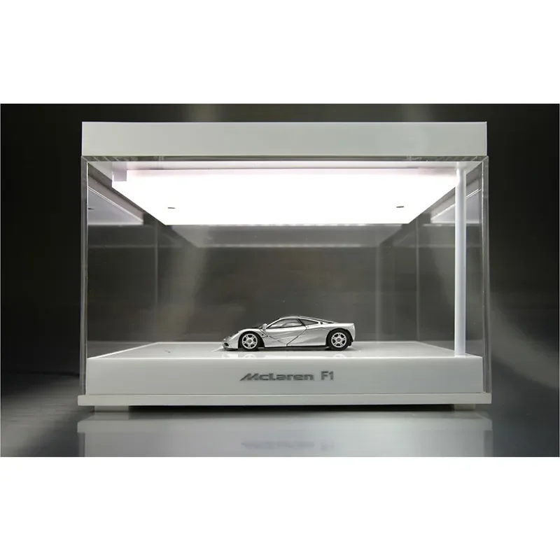 Acrylic Car Display Box LED 1/18 Model Car Storage Box Plexiglass Scale ...