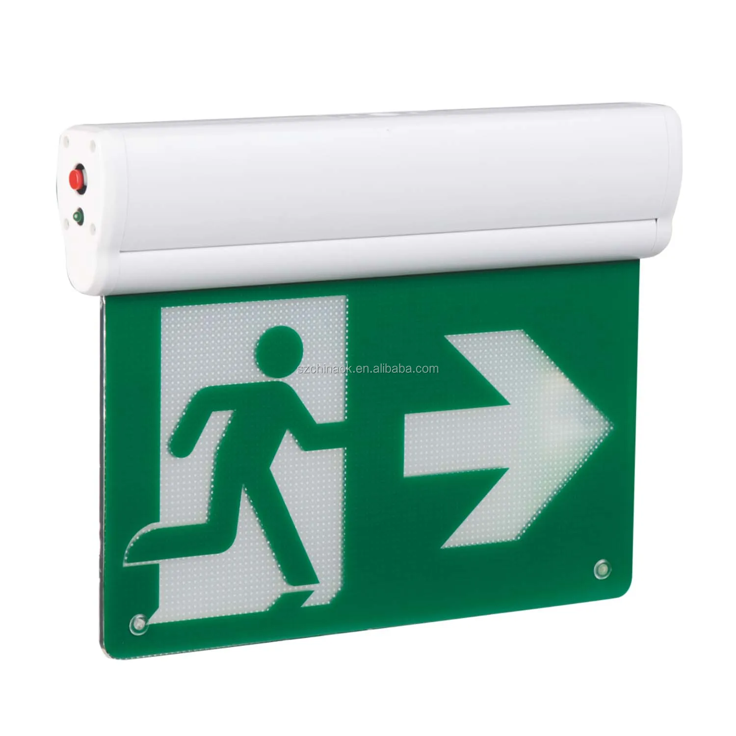 Surface/wall Mounted Led Rechargeable Exit Sign Led Emergency Running ...