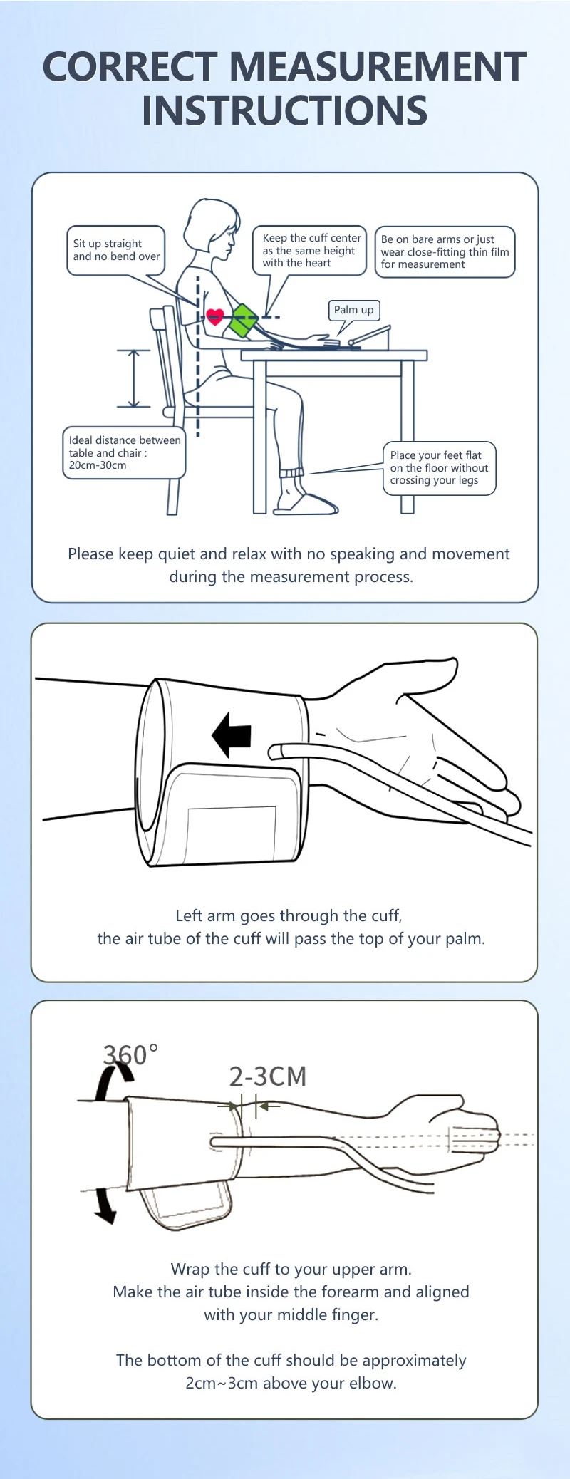 CONTEC08C LED Blood Pressure Monitor - Portable & Accurate