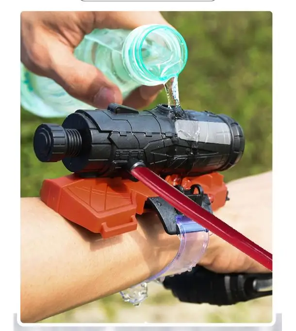 Spider Fired Water Gun Manually Pressed Continuous Hair Toy Toddler ...