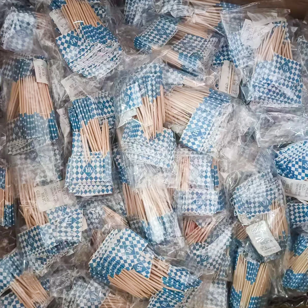 Custom Logo Flag Toothpicks - Perfect for Parties & Events