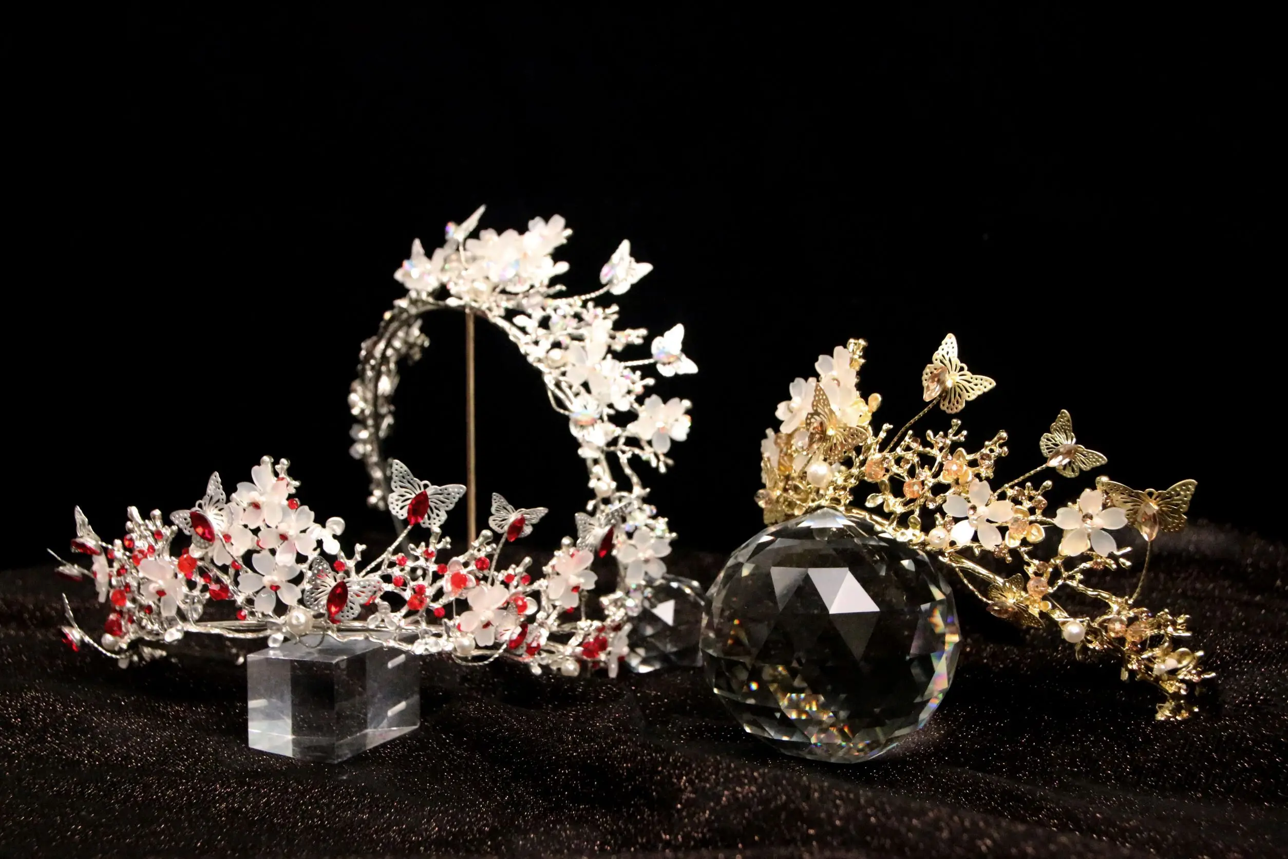 New Design Handmade Butterfly Tiaras and Crowns Wedding Tiara Bridal ...