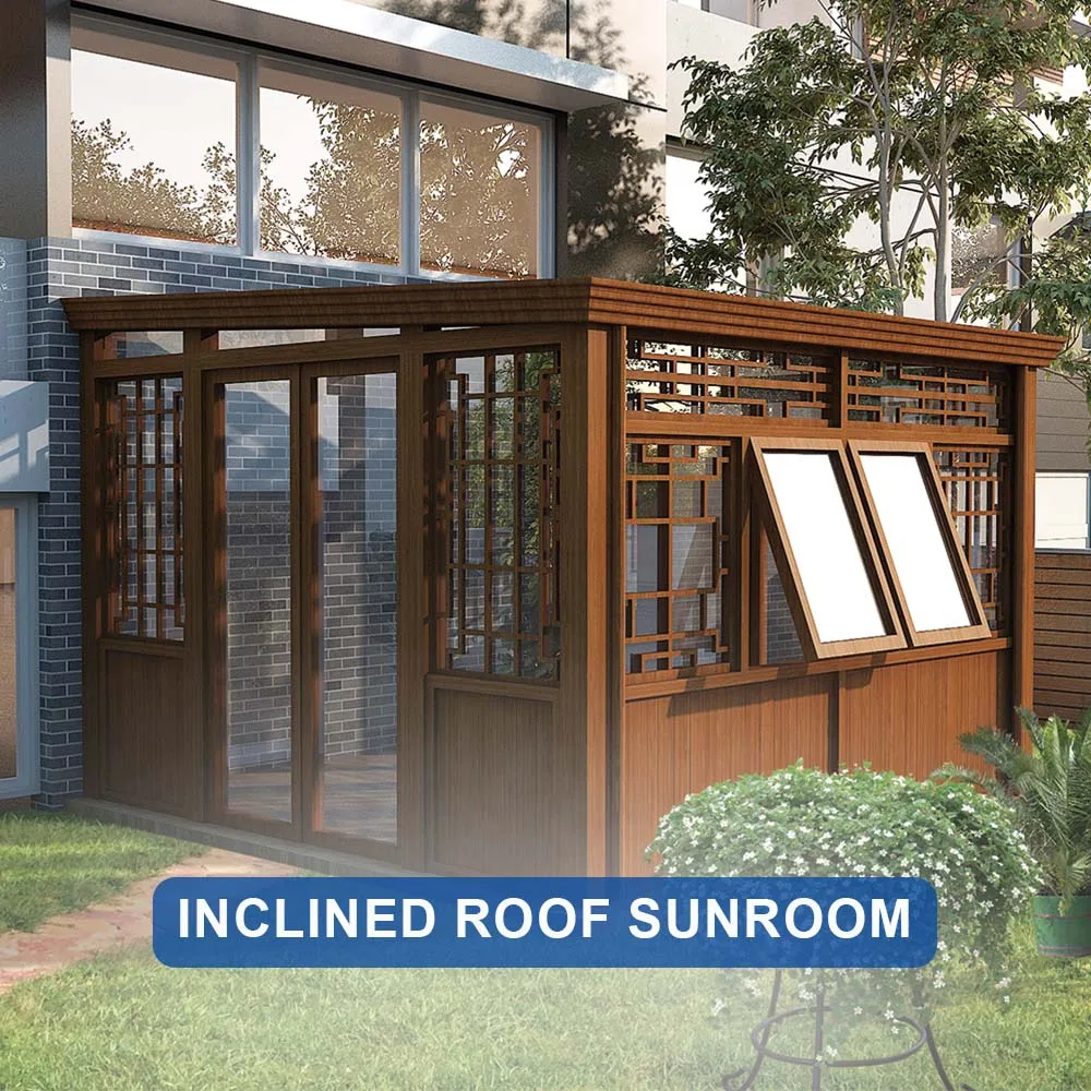 Prefabricated Sun Rooms Flat Roofs Portable Sunroom Aluminum Metal ...