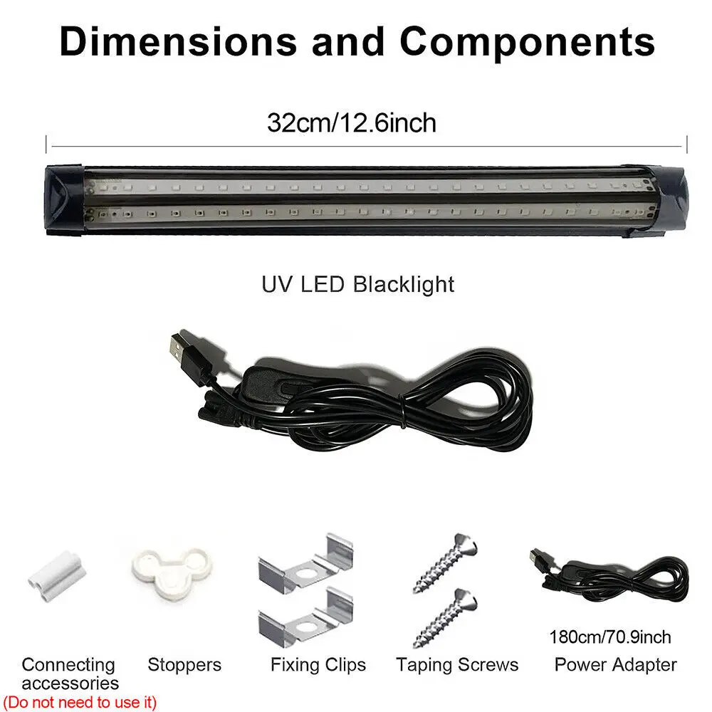 10W T8 UV Purple Party KTV Stage LED Lighting 395nm Fluorescent ...