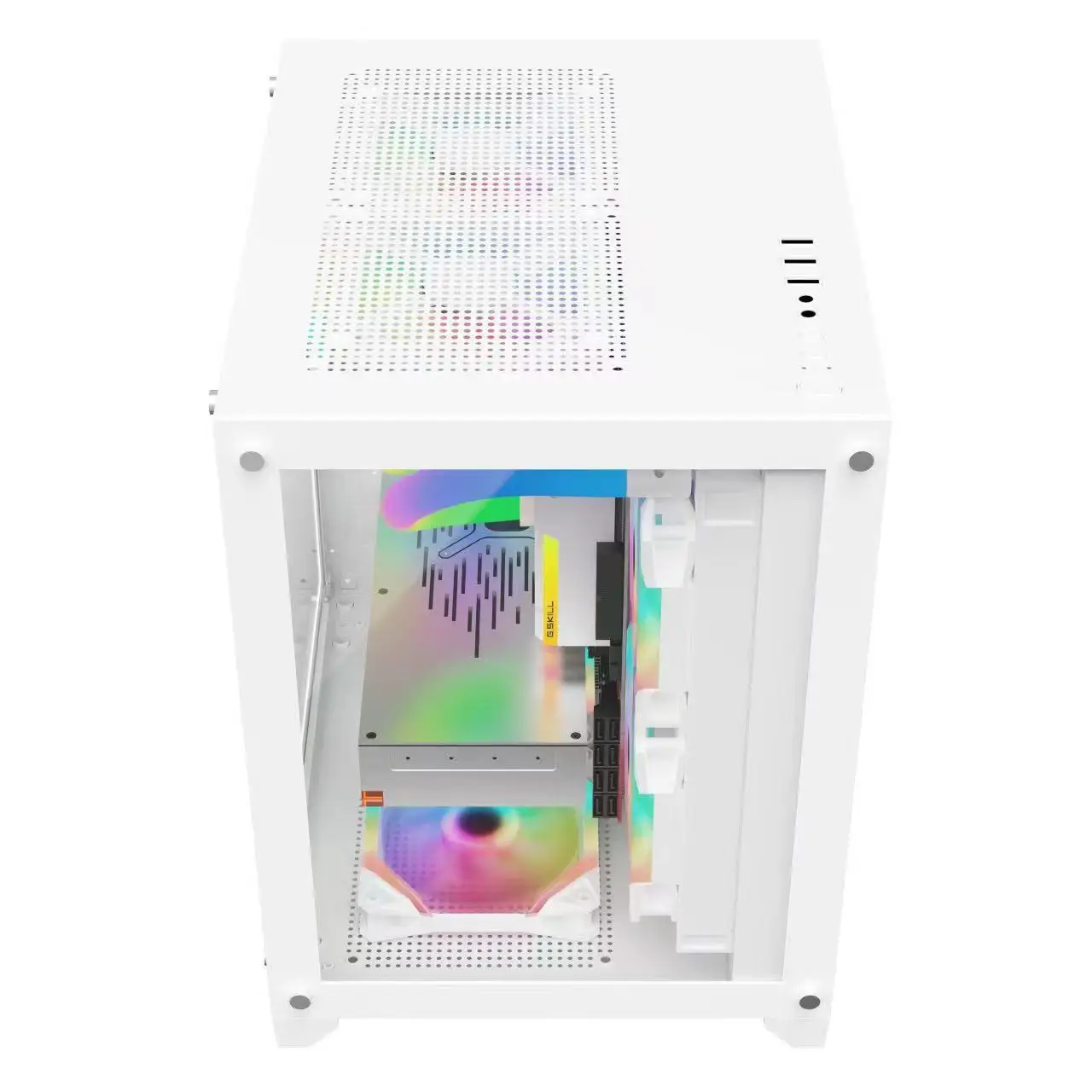 New Arrival Itx Atx Desktop Case Pc Gaming Computer Cases Pc White Case ...
